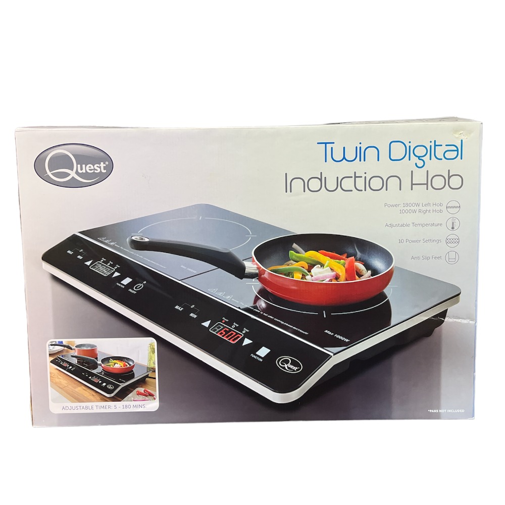 Quest Twin Digital Induction Hob - Own4Less